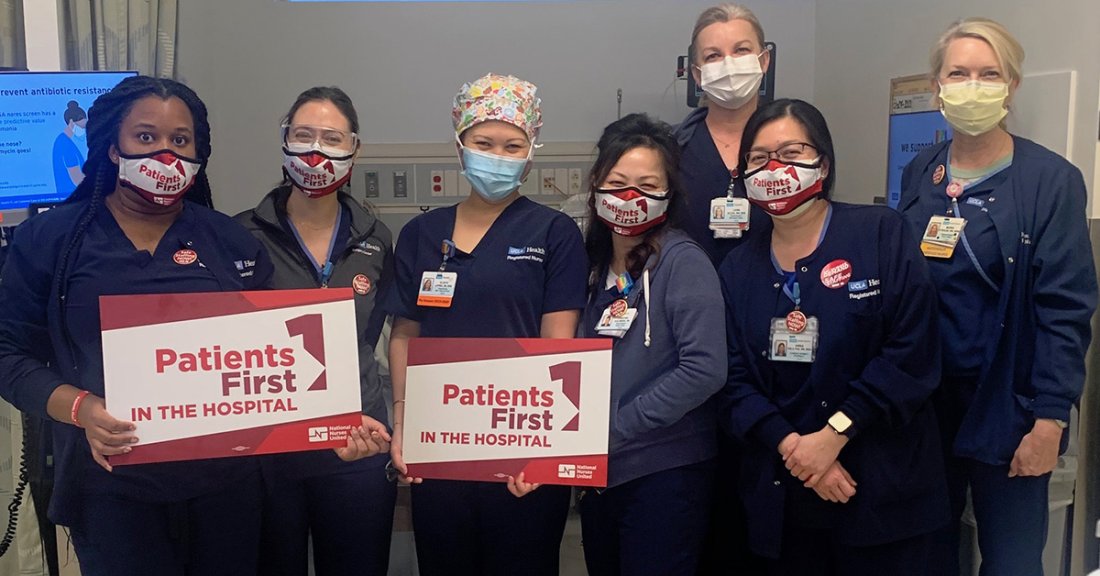 Nurses Rally Against New Float Pool Nurses Scheduling Rules at UCLA’s ...