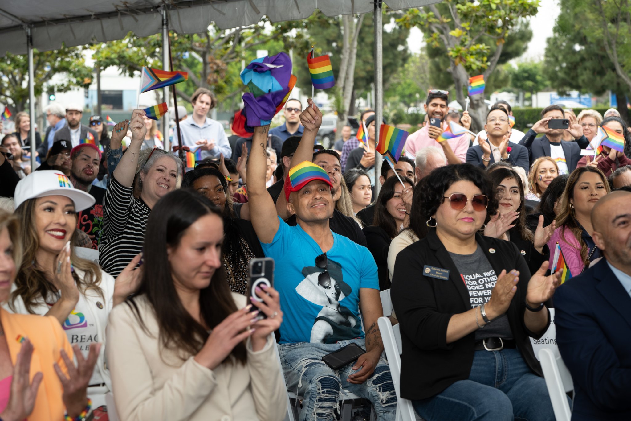 LA County Supervisor Hosts Pride Flag Ceremony Amidst Downey City ...