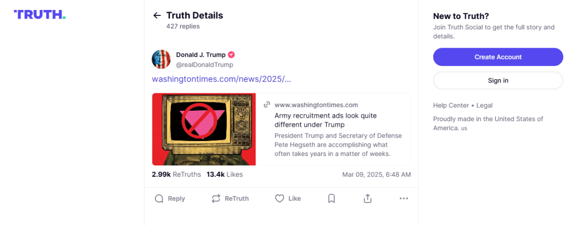 Trump Posts Image of Nazi-Era Persecution Symbol in Alarming Social ...