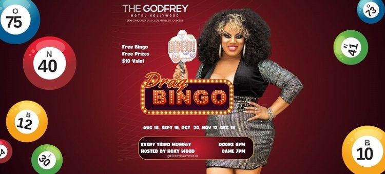 Drag Bingo Returns to The Godfrey Hotel Hollywood With “The Bingo Babe” Roxy Wood - The Pride LA